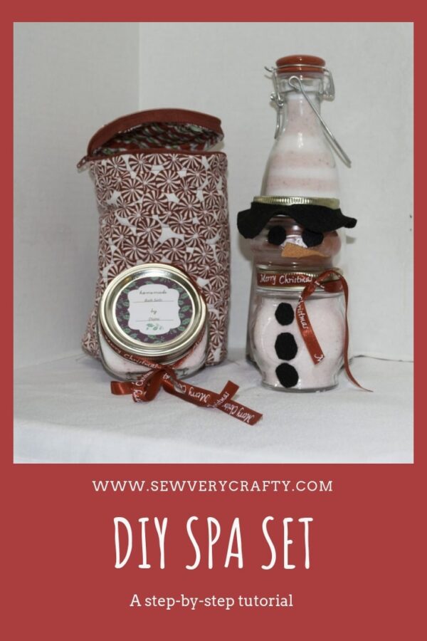 Handmade Christmas Spa Gift Set - Sew Very Crafty