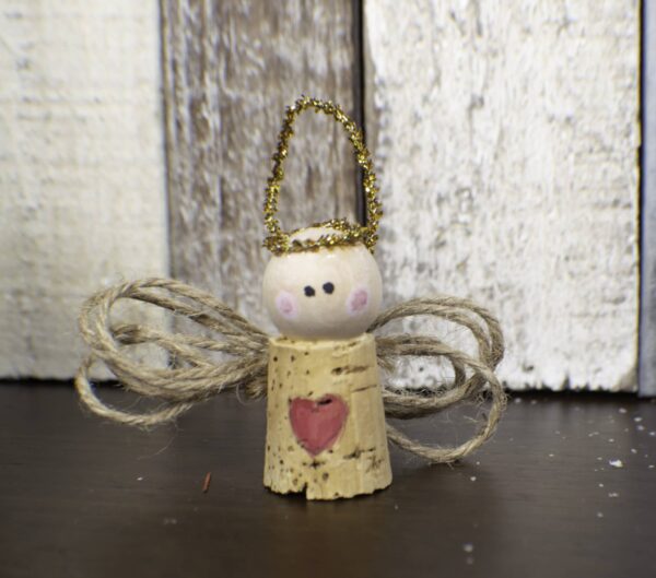 How to Make a Wine Cork Christmas Angel Ornament - Sew Very Crafty