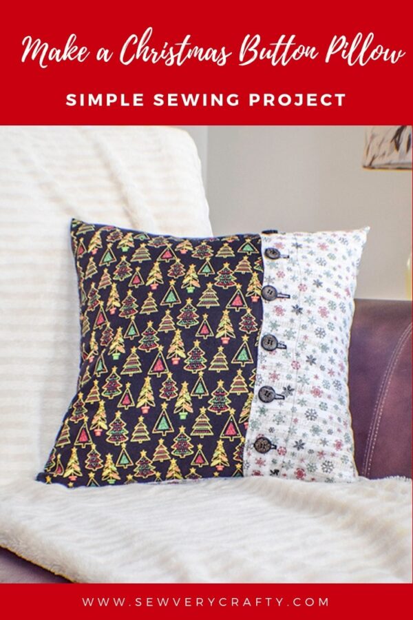How to Make a Button Pillow - Sew Very Crafty