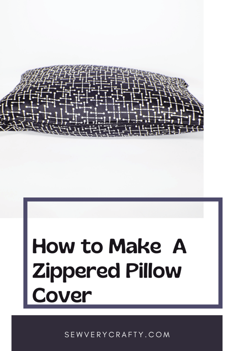How to Make a Zippered Pillow Cover - Sew Very Crafty