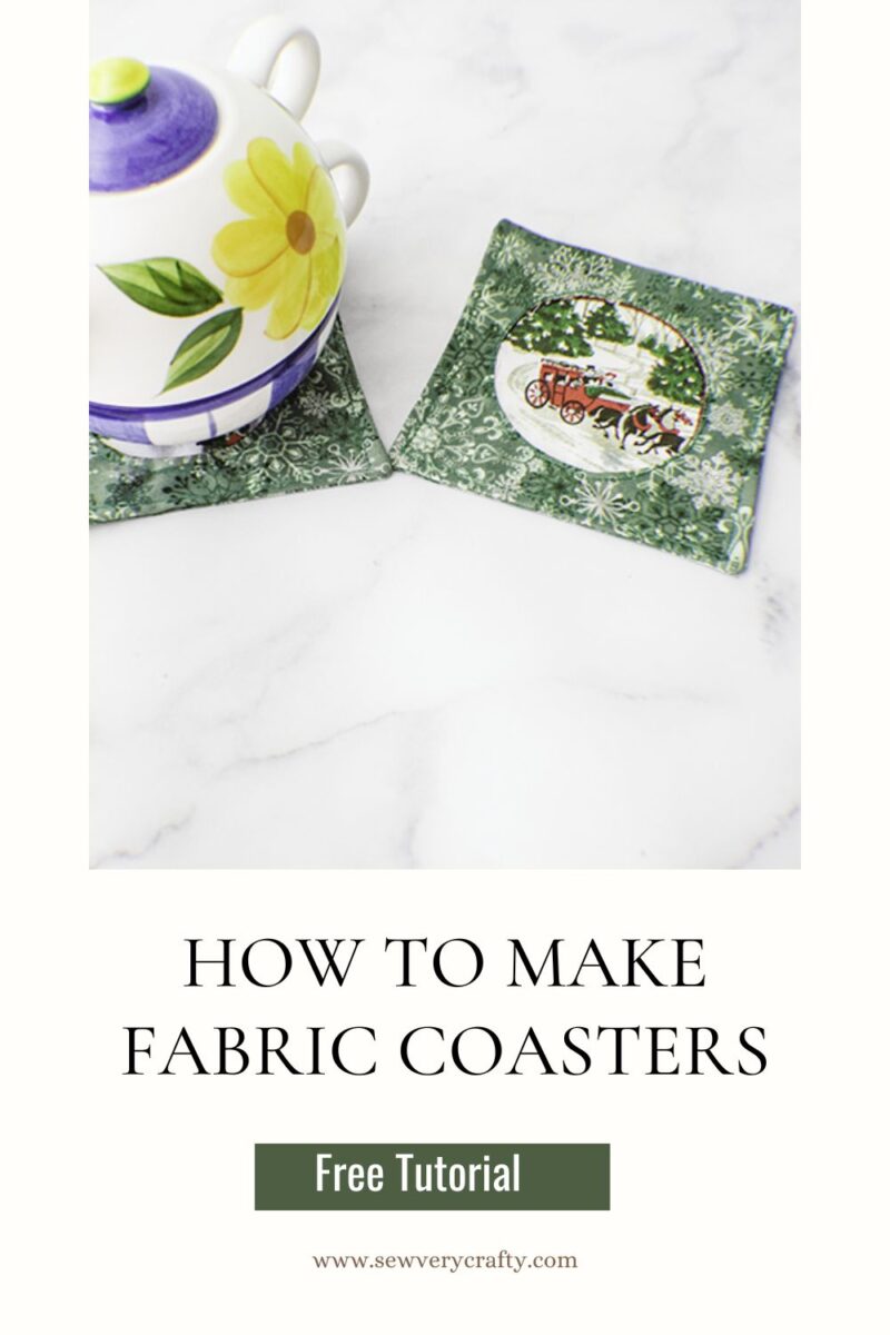 How to Make Windowed Fabric Coasters - Sew Very Crafty