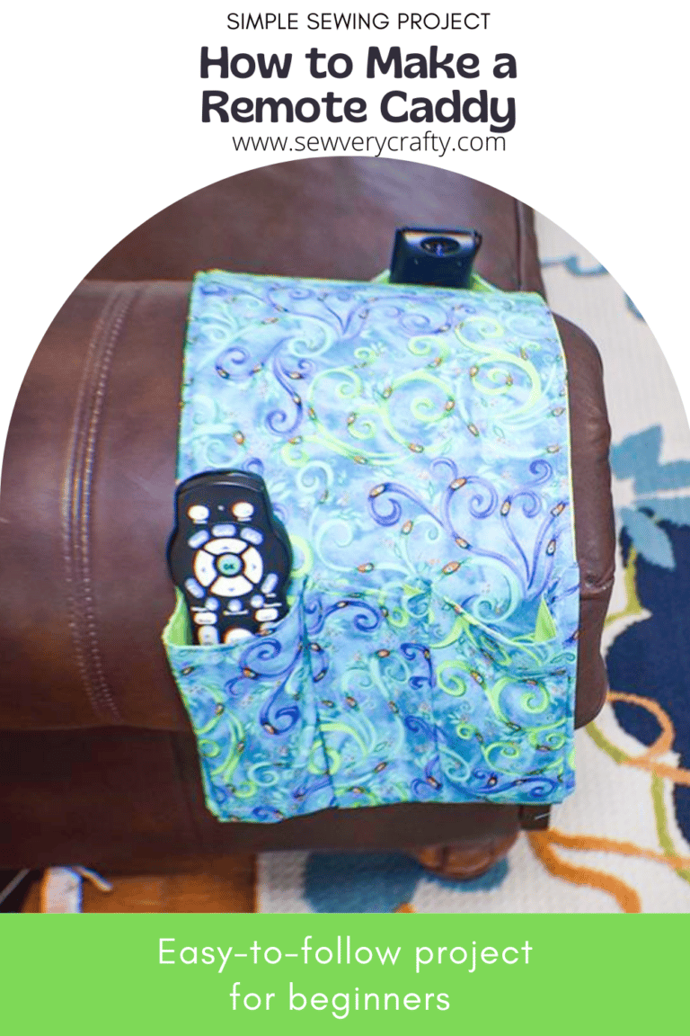 How to Make a Remote Caddy - Sew Very Crafty