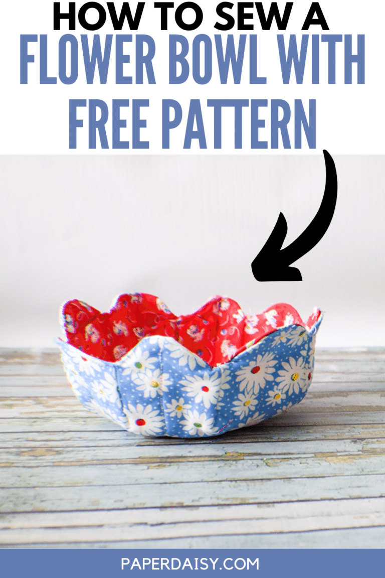 How to Sew a Flower Bowl - Sew Very Crafty