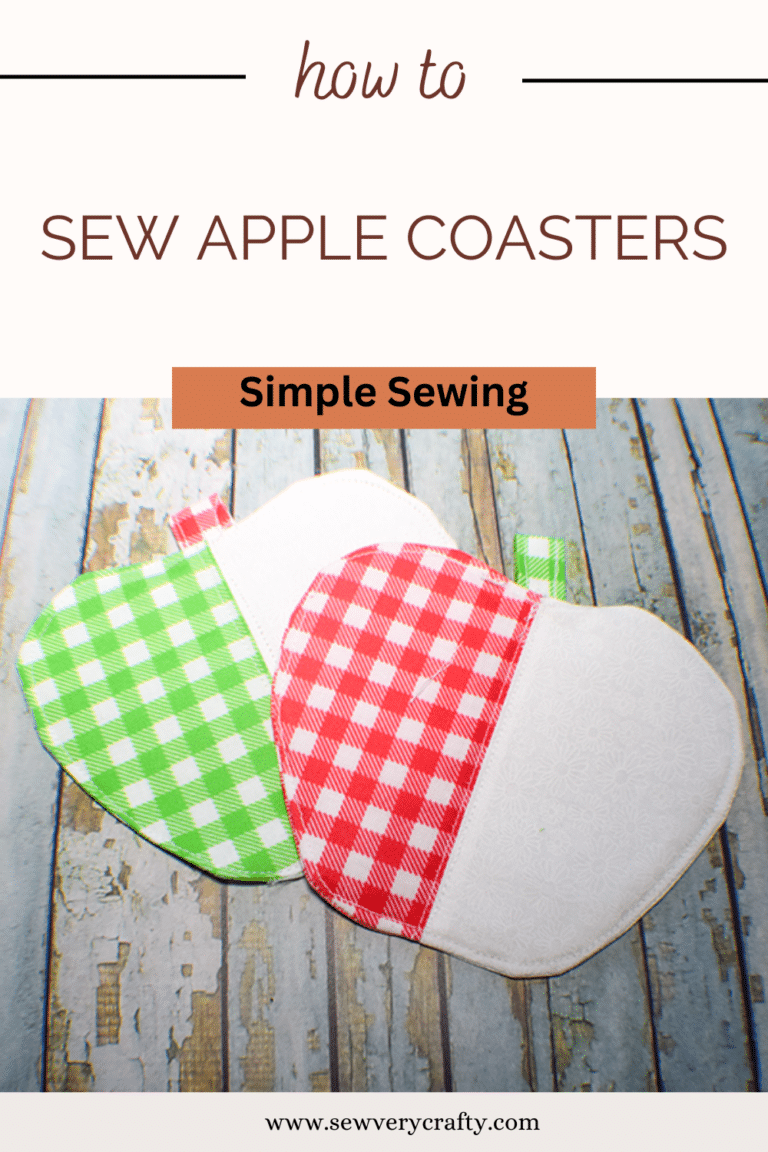 How to Sew Apple Coasters - Sew Very Crafty