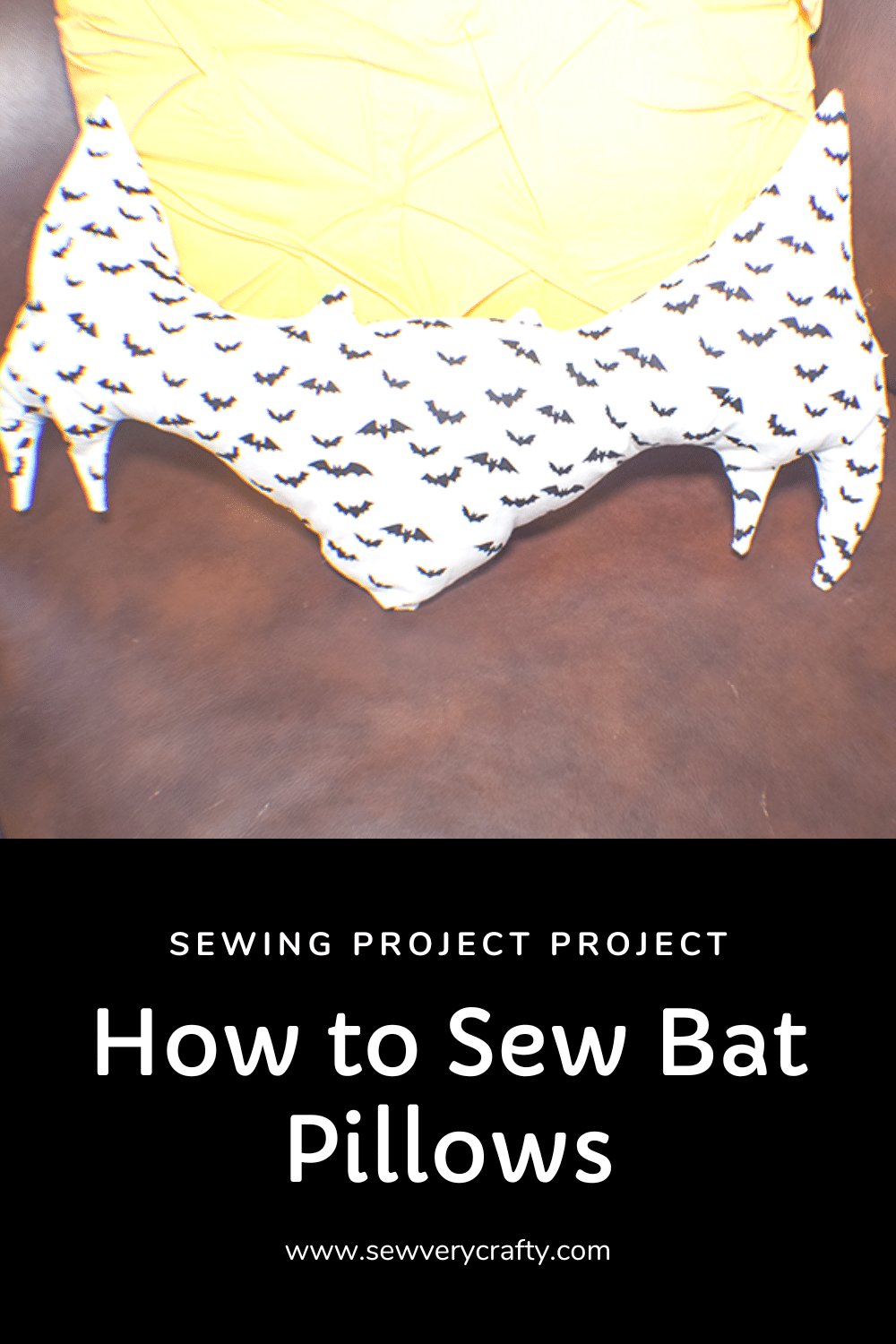 How to Make a Halloween Bat Pillow - Sew Very Crafty