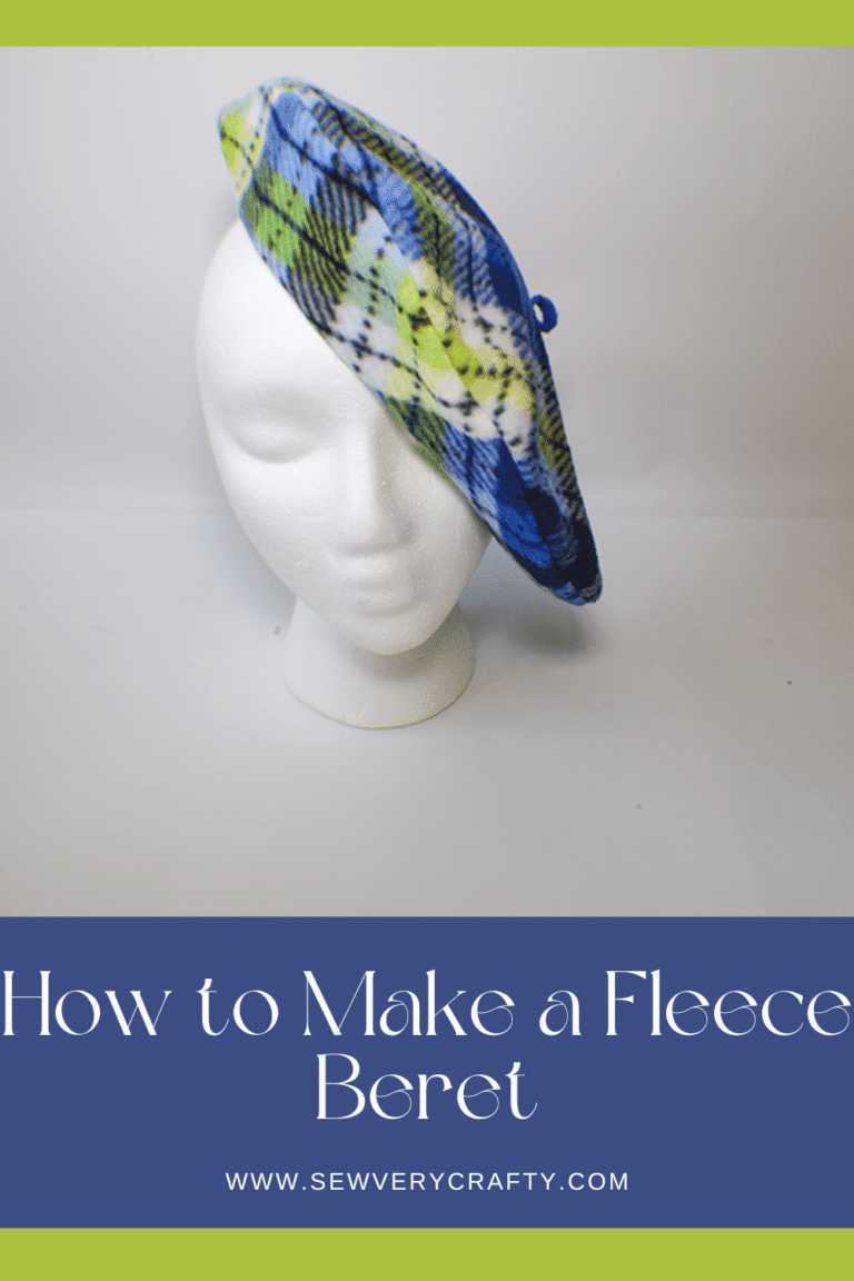 How to Make a Simple Fleece Beret - Sew Very Crafty