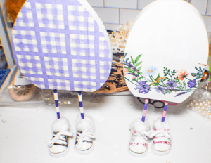 How to Make a Pair of Dollar Tree Easter Egg People - Sew Very Crafty