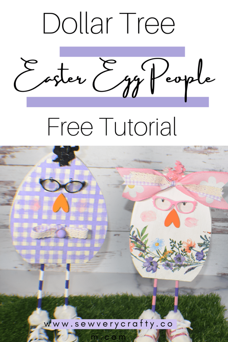 How to Make a Pair of Dollar Tree Easter Egg People - Sew Very Crafty